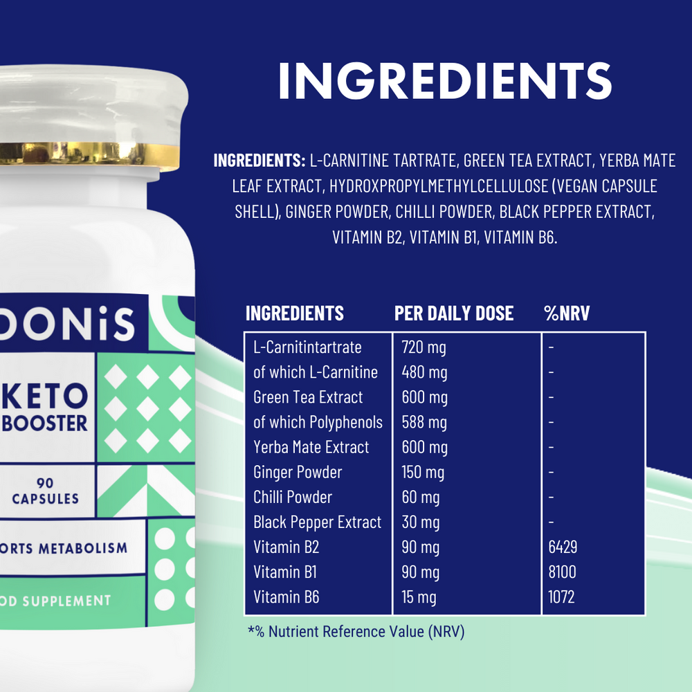 Keto Booster Supplements (x90 Capsules)