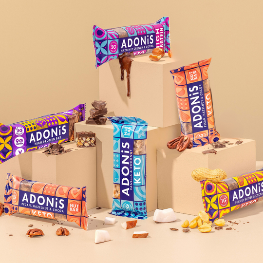 Adonis Keto Bars & Keto Crackers: Ultra Low Carb